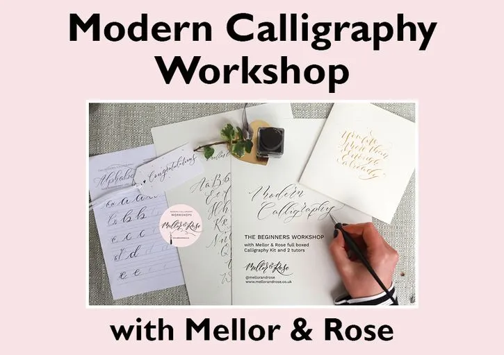 Modern Calligraphy Workshop at Barton Grange - Activities - Blue Diamond