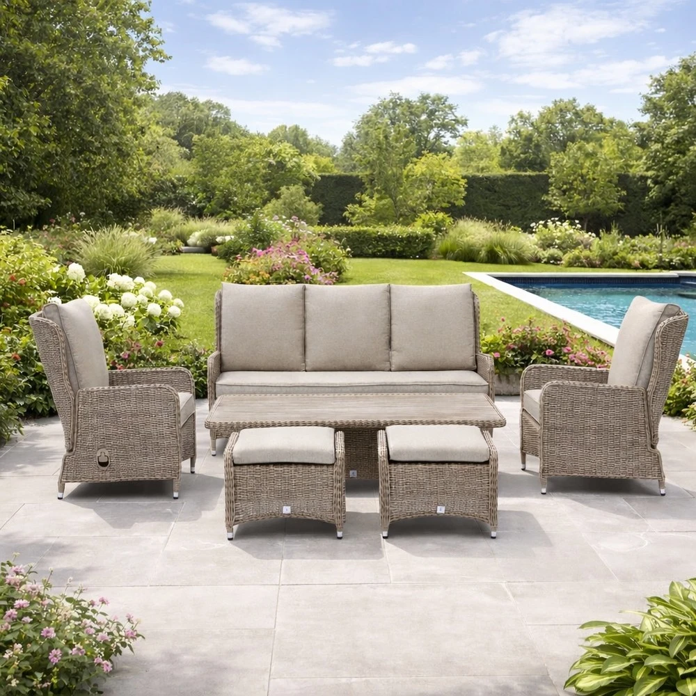 Athens Lounge Dining Sofa Set - Blue Diamond