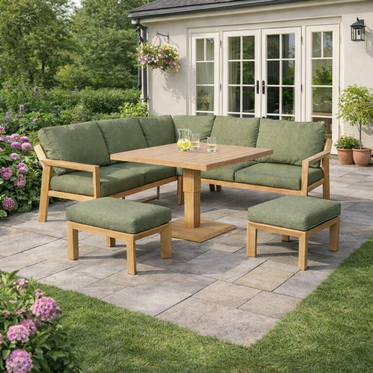 Corner Dining Sets - Blue Diamond