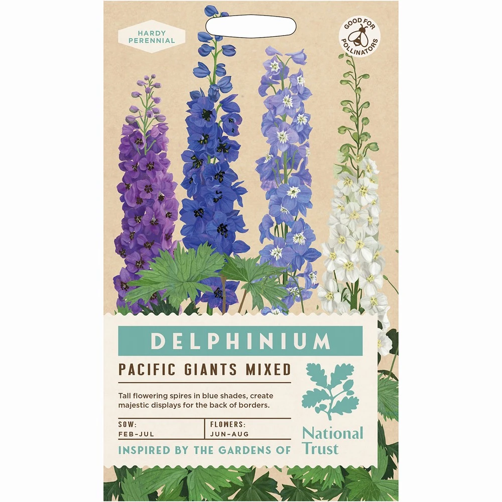 Delphinium Pacific Giants Mixed - Blue Diamond