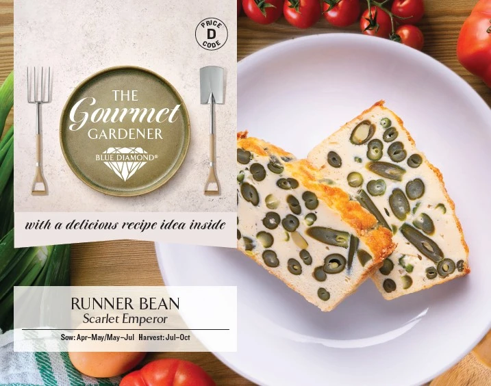 RUNNER BEAN Scarlet Emperor - Blue Diamond